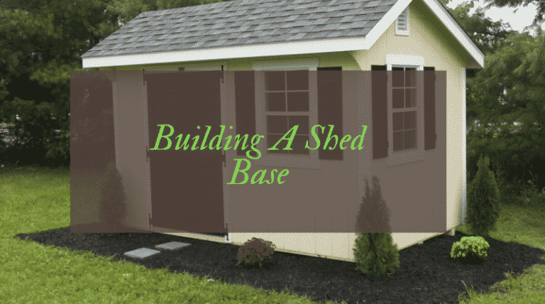 How To Build A Shed Base - Garden & DIY Blog